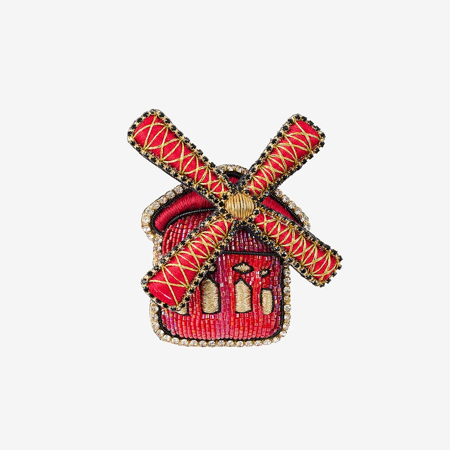Moulin Rouge embroidered brooch - Céleste Mogador x Moulin Rouge
